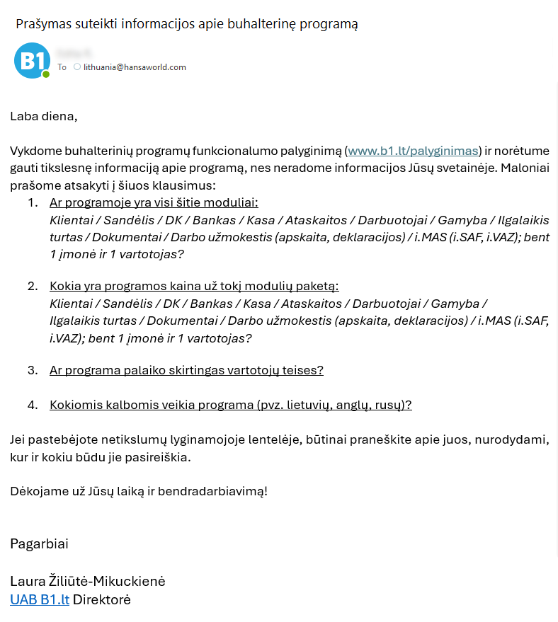 Comparison of certain functions between accounting programs Site.pro ...
